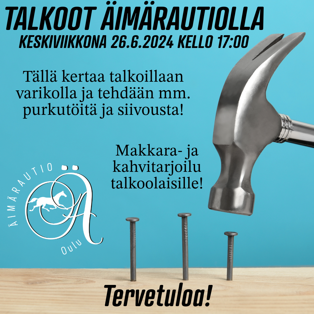 Talkoot keskiviikkona 26.6. kello 17 alkaen - Oulun Ravit